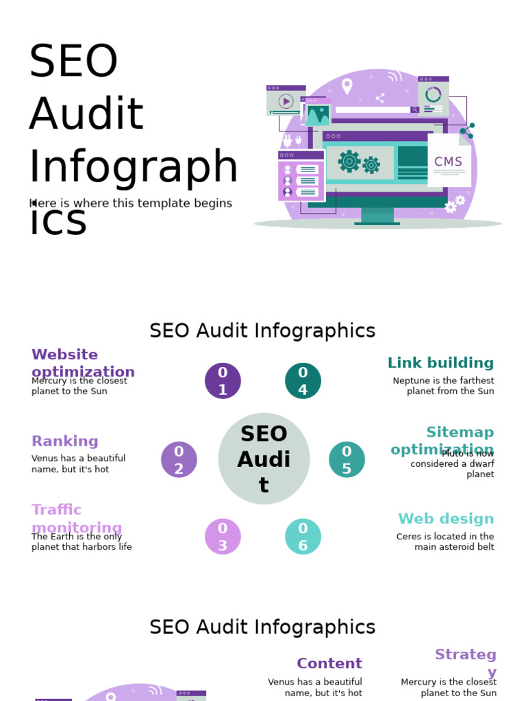 SEO Audit Infographics Overview | PDF | Planets | Planets In Astrology