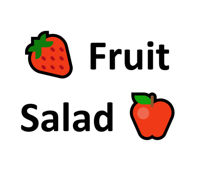 ? Fruit Salad ? | PDF