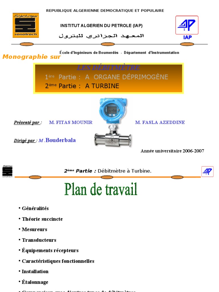 Partie 2debit Turbine | PDF | Technologie et ingénierie