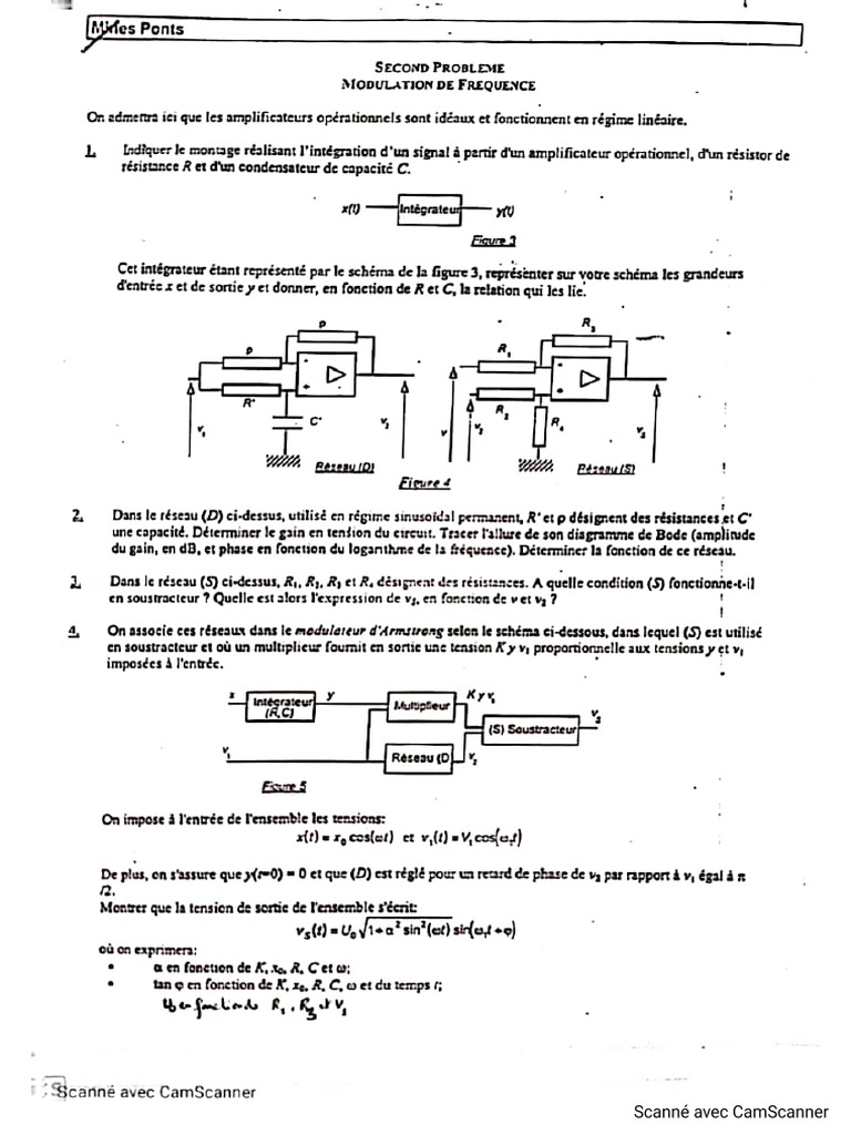 Problm Corrig d Electroniq Class Nm (1) | PDF