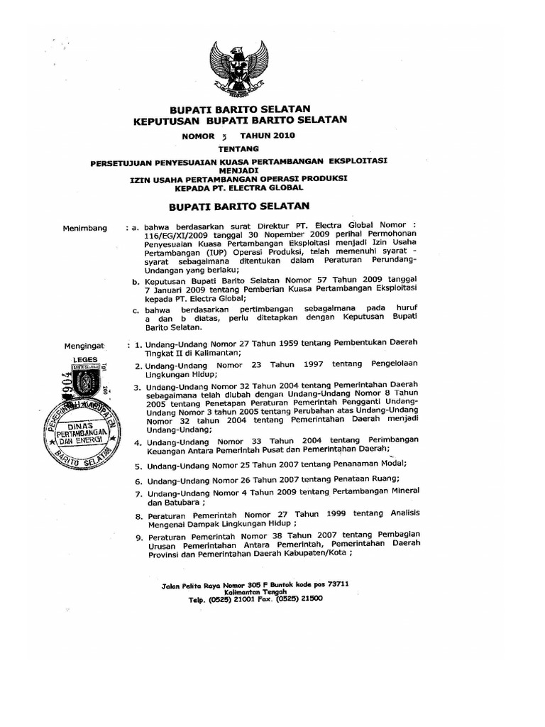 3. Surat Keputusan IUP | PDF
