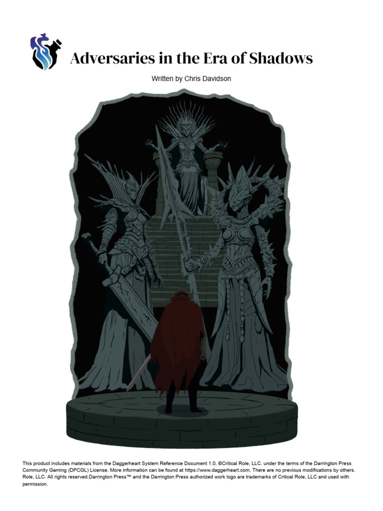 Adversaries for Daggerheart RPG | PDF