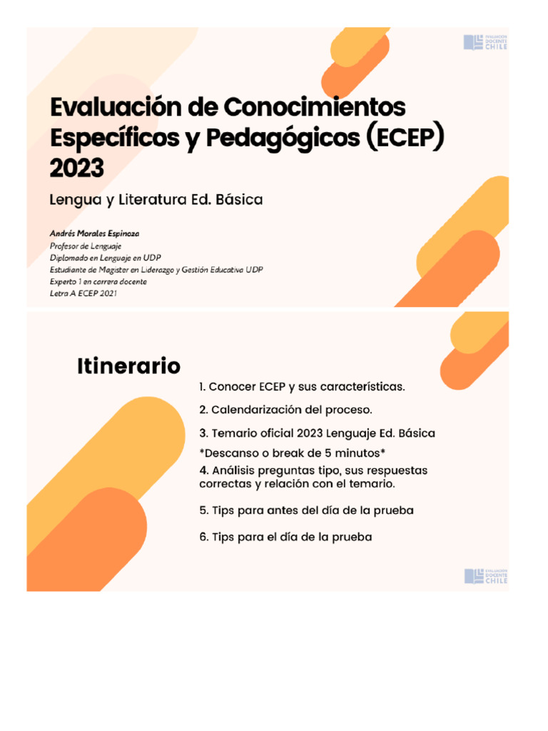 Ecep - Lengua y Literatura | PDF