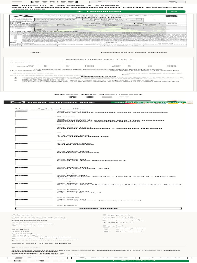 Svim Student Application Form 2024-25 PDF | PDF | Indemnity