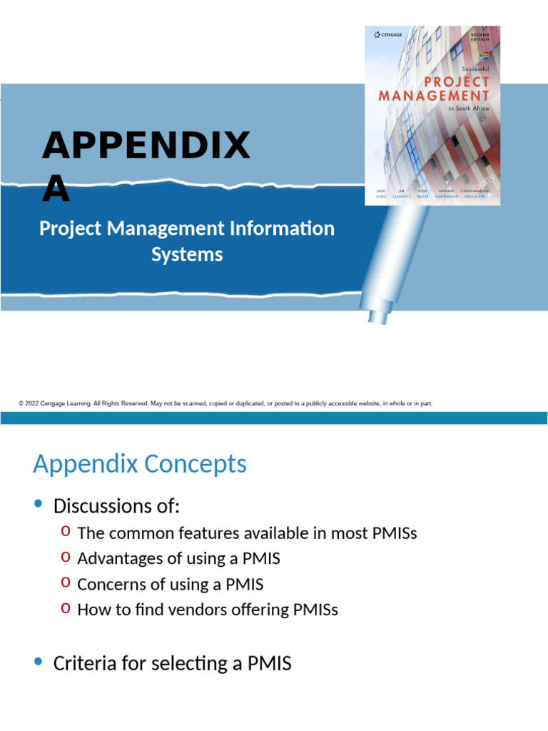 SuccProjMgmt 2e Appendix PowerPoint | PDF | Project Management | Computing