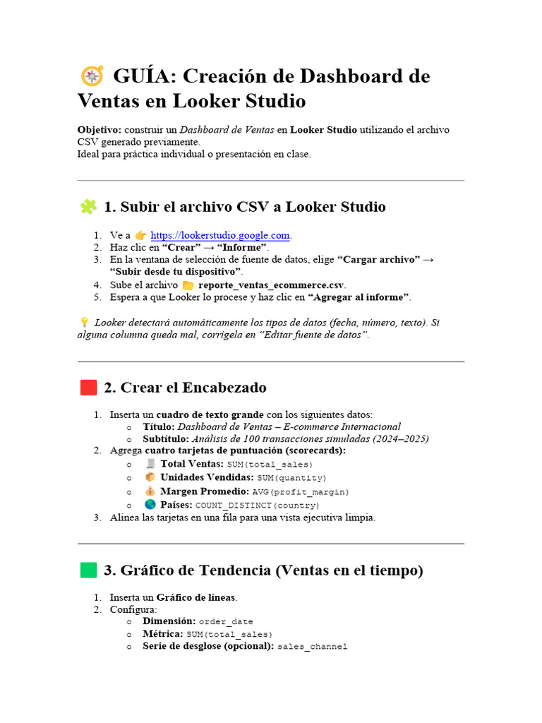 Práctica Looker Studio (Google Data Studio) | PDF | Informática
