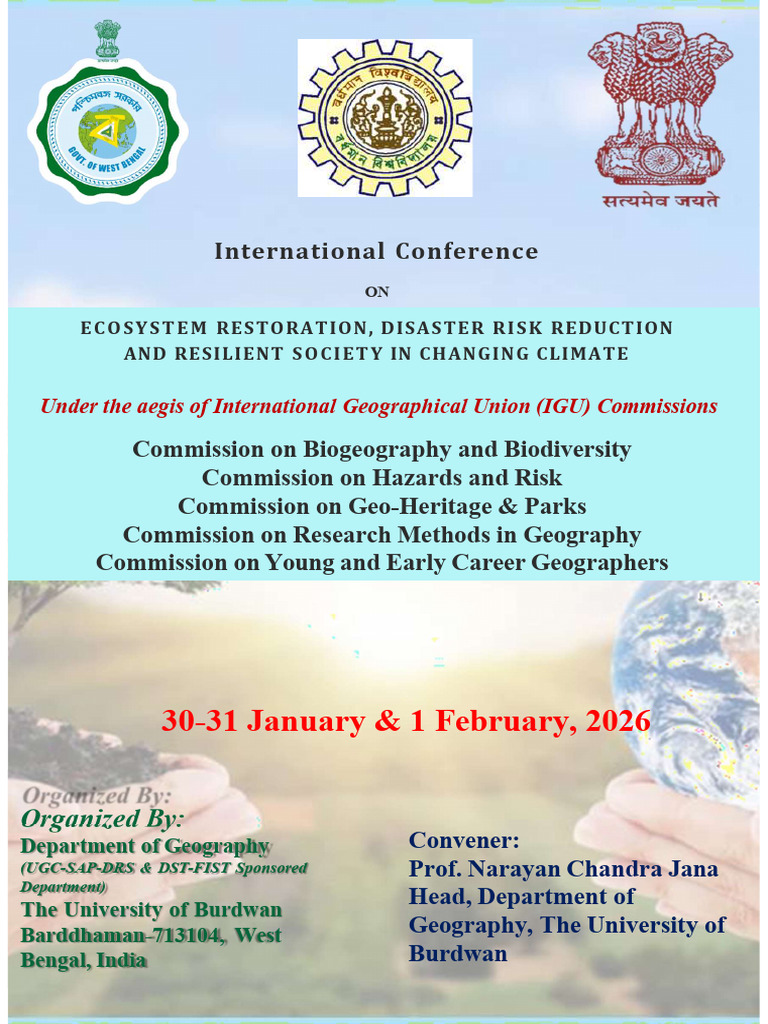 Brochure International Conference 2026 Final | PDF | Nature | Natural ...