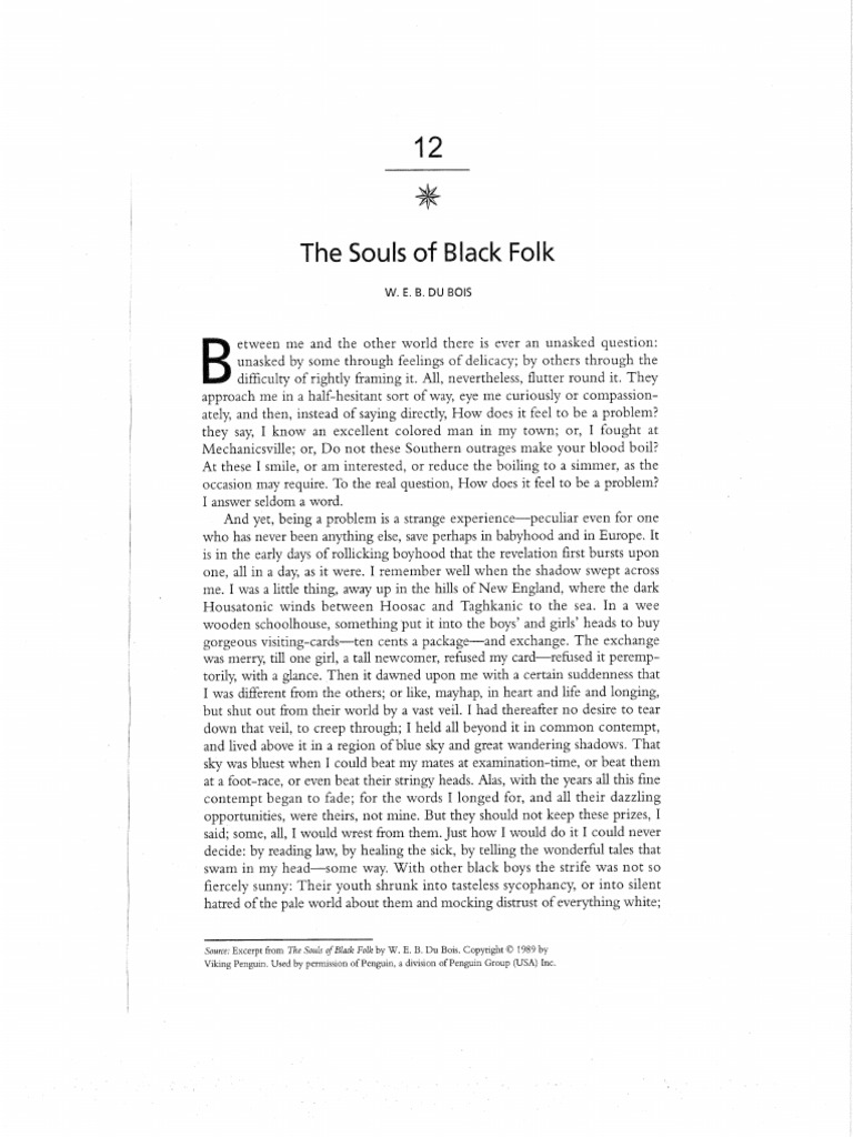 10 28 +Du+Bois,+ Souls+of+Black+Folk | PDF