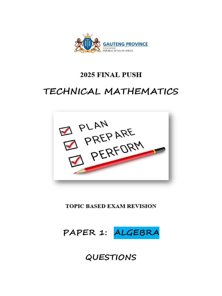 TMAT Questions_Algebra (1) | PDF | Logarithm | Numbers
