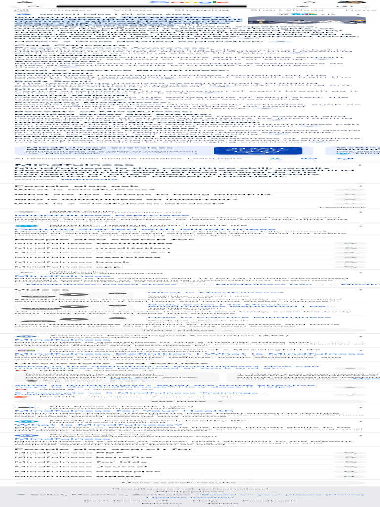 Mindfulness - Google Search | PDF | Mindfulness | Meditation