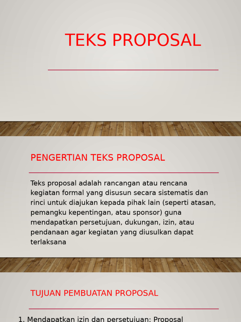 Teks Proposal | PDF
