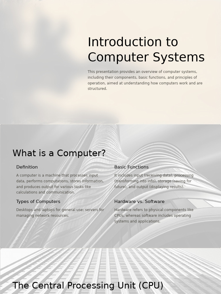 Introduction To Computer Hardware | PDF | Computer Hardware | Computer Data Storage