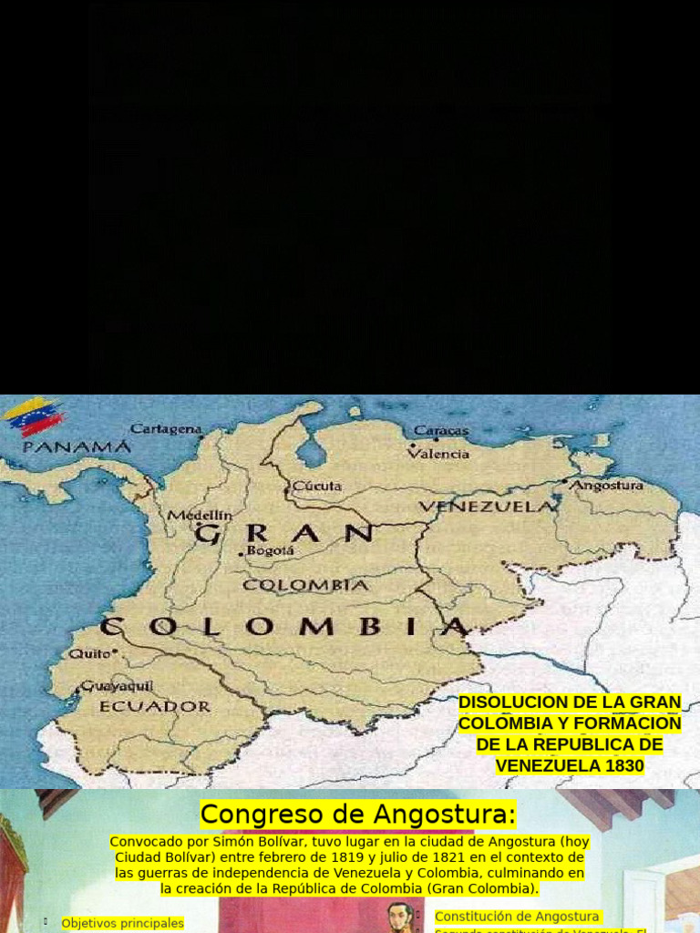 Disolucion de La Gran Colombia | PDF | Venezuela | Ciencias Políticas