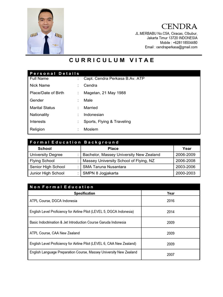 CV Cendra Perkasa Ver 8.0 6 | PDF | Indonesia | Aviation