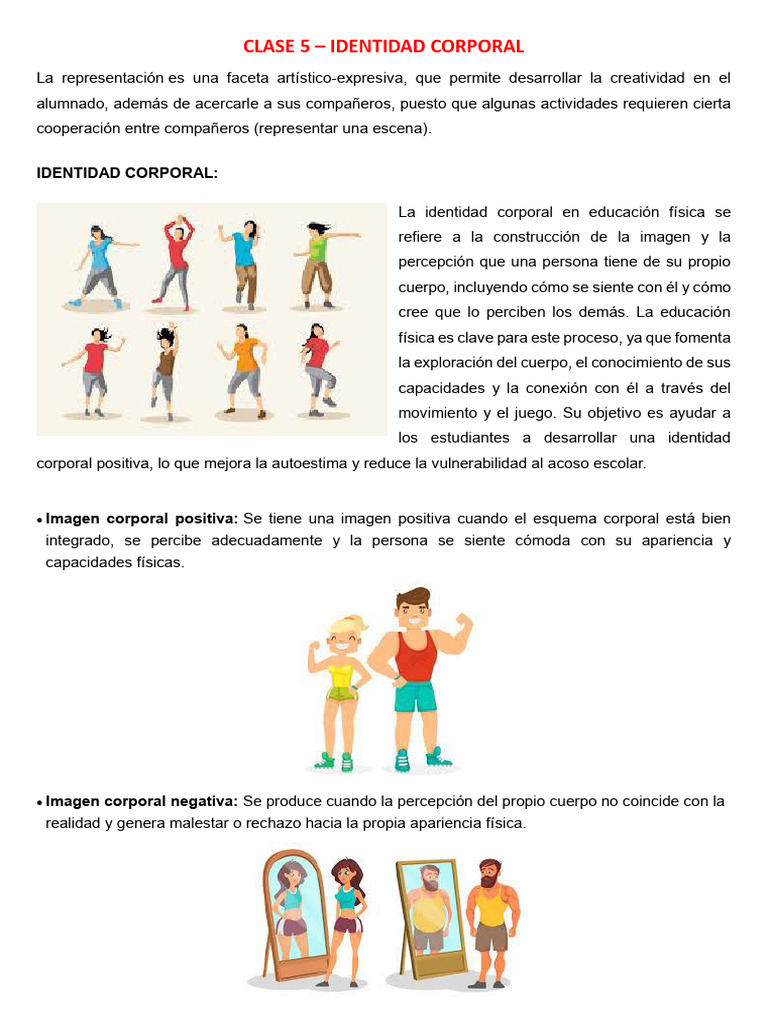 Clase 5-Identidad Corporal | PDF | Músculo | Percepción
