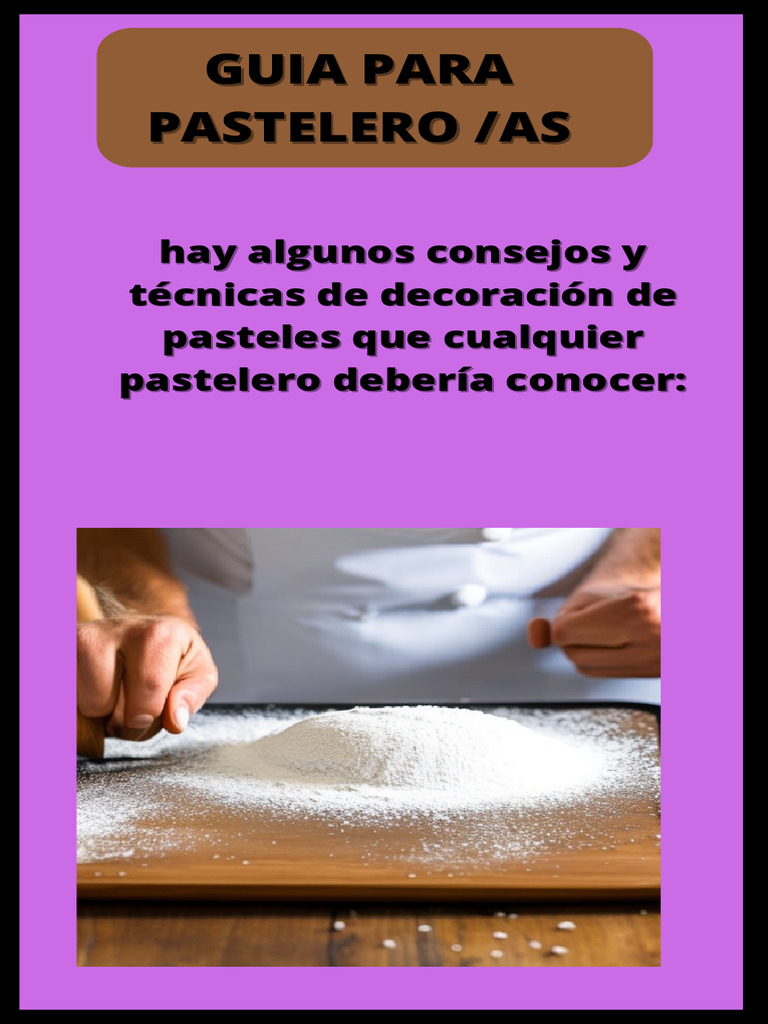 Guia de Tecnicas en Decoracion de Pasteles | PDF | Pasteles | Postres
