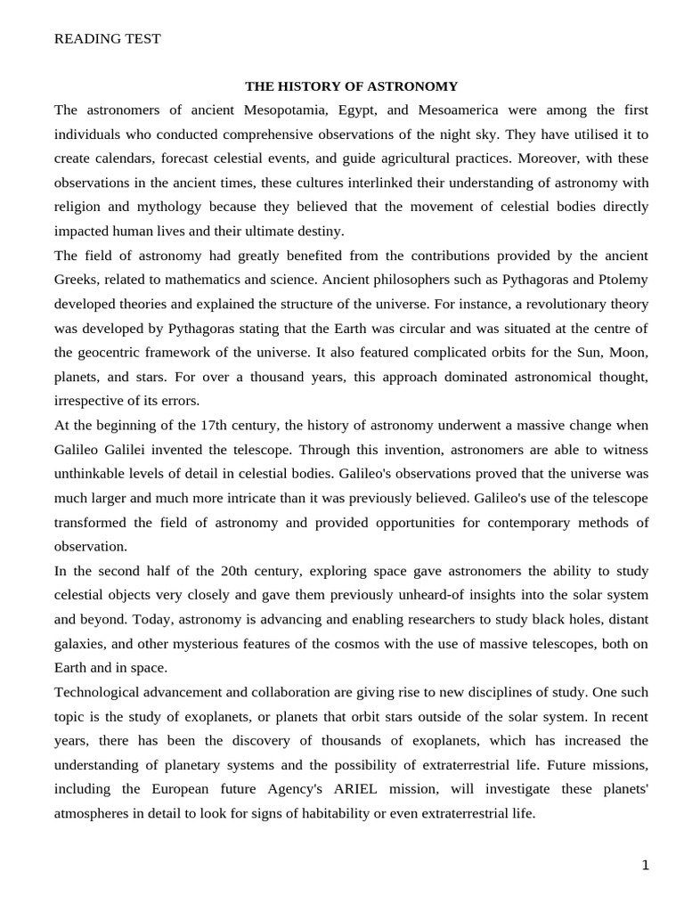 IE7 READING Astronomy Media | PDF | Astronomy | Extraterrestrial Life