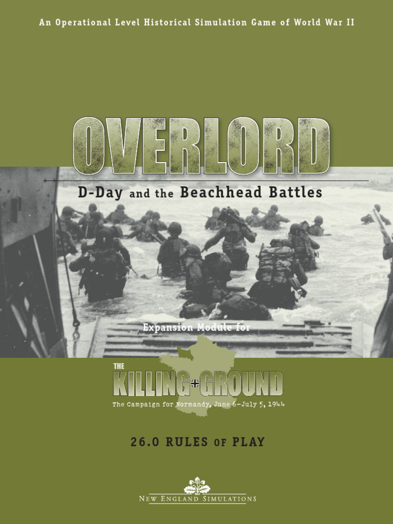 Overlord D-Day Simulation Game Rules | PDF | Normandy Landings ...