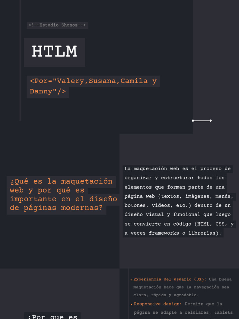 MAQUETACIOM Valery Susana Camila Danny | PDF | HTML | Usabilidad