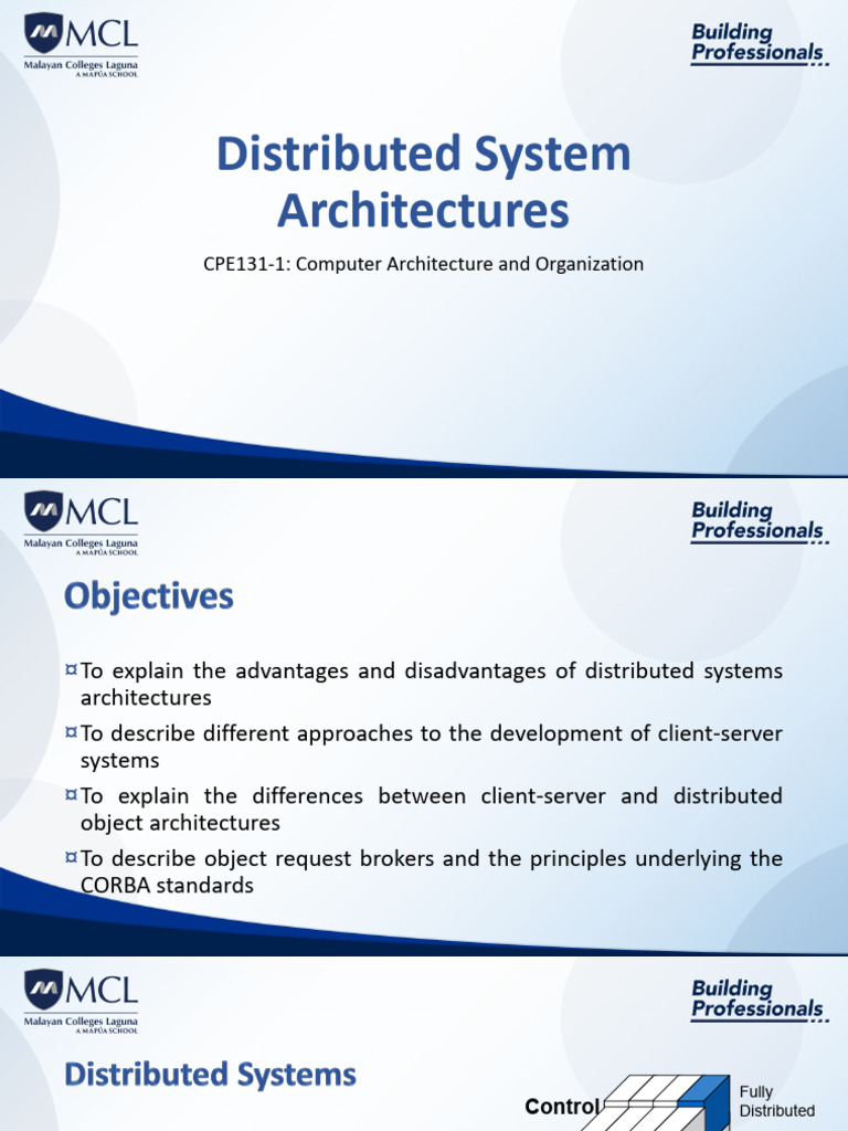 Module 9 - Distributed System Architectures | PDF | Common Object Request Broker Architecture ...