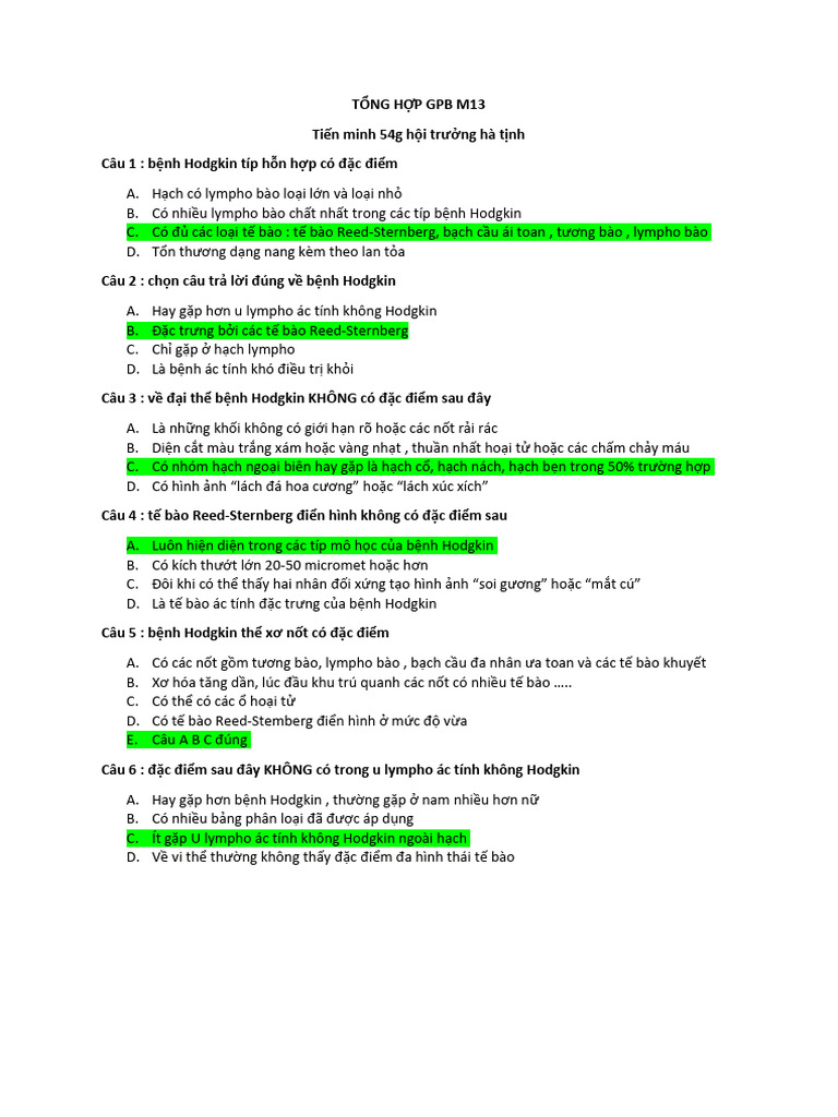 Tổng Hợp Gpb m13 | PDF