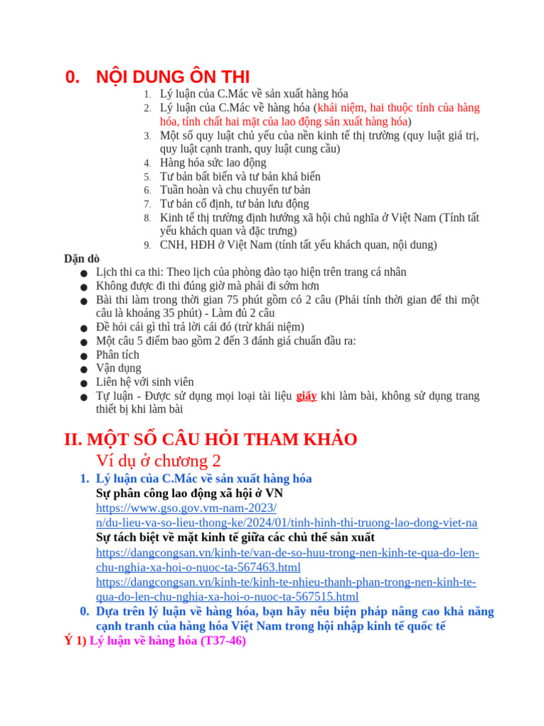 NỘI-DUNG-ÔN-THI-KTCT | PDF