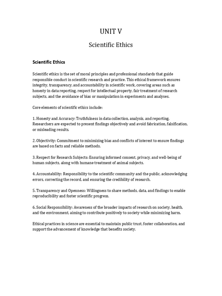 Ethical Scientific Innovations for Society | PDF | Agriculture