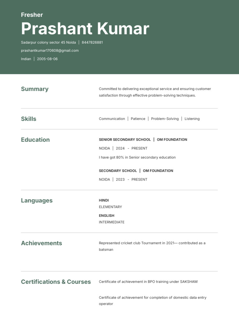 Untitled Resume (1) | PDF