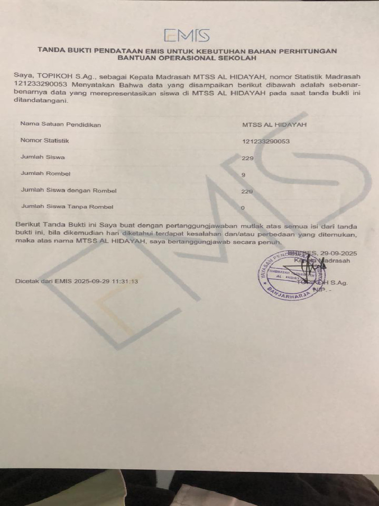 BOP BOS TTD Bu Ikoh | PDF