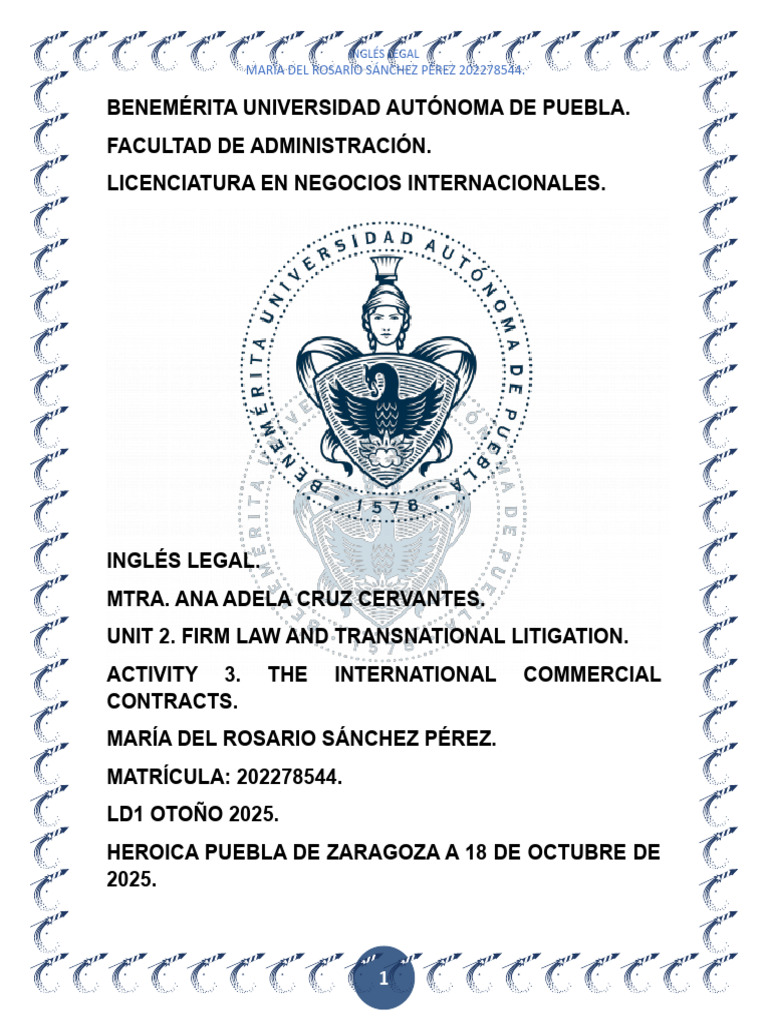 International Commercial Contracts Overview | PDF | Offer And ...
