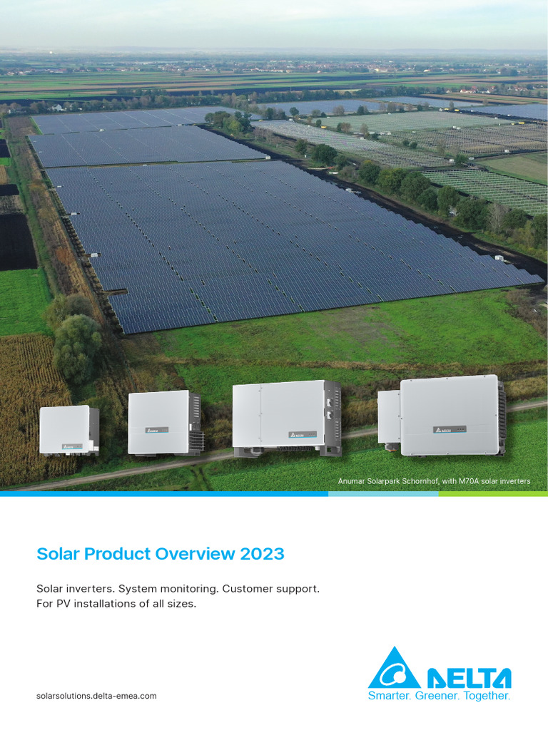 Delta Solar Inverter Product Overview 2023 | PDF | Photovoltaic System ...