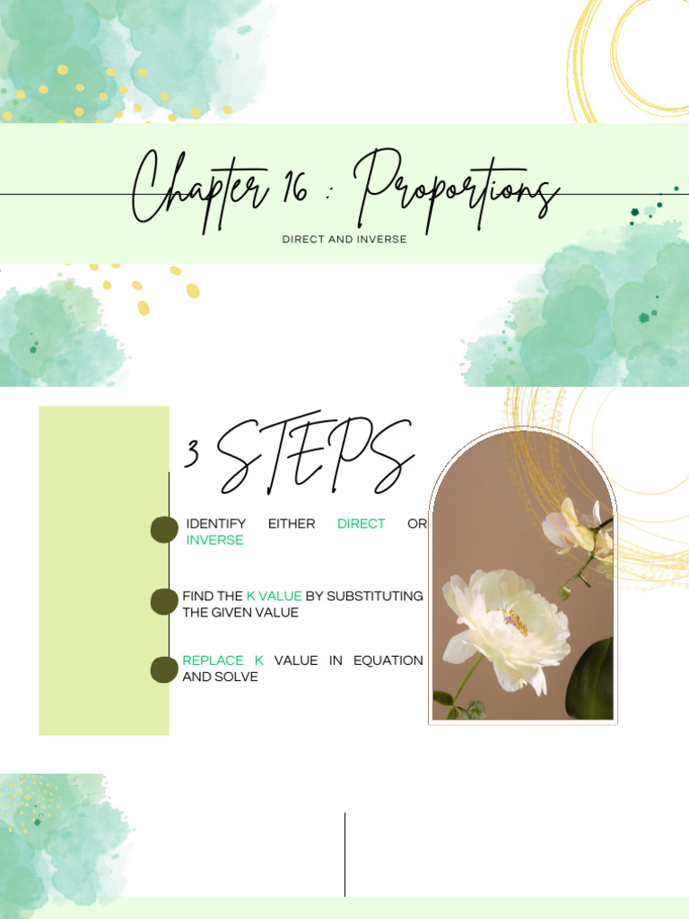 Chapter 16 Proportions | PDF