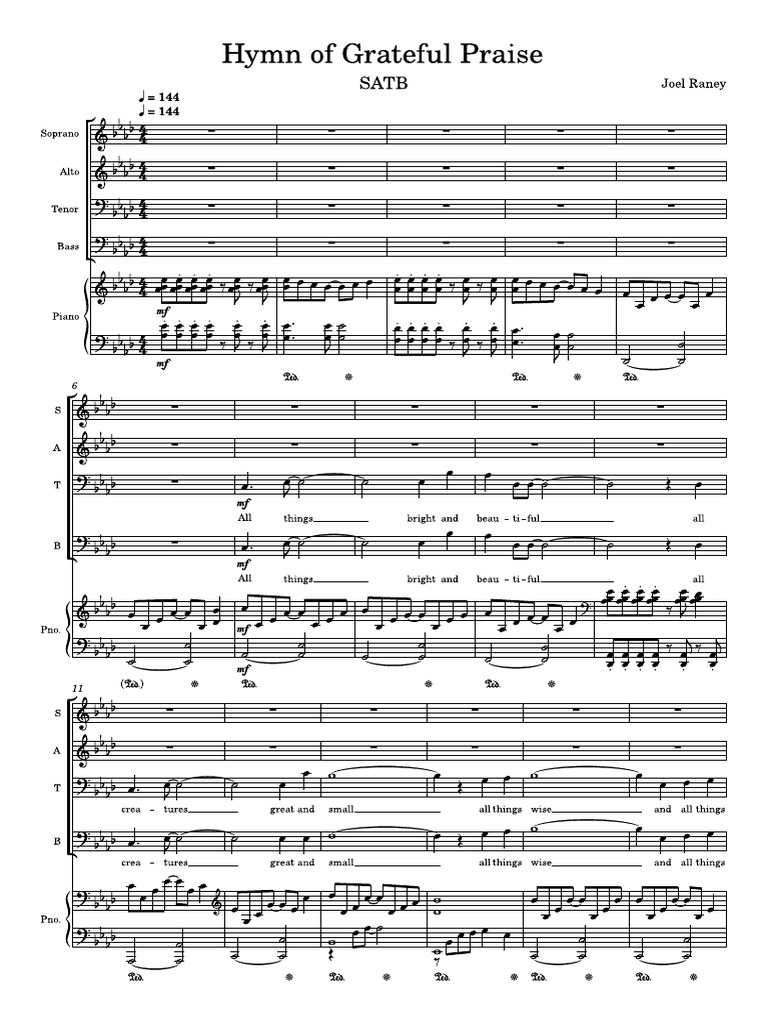 Hymn of Grateful Praise | PDF