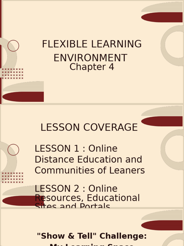 LESSON 1 Online Distance Education and Communities of Leaners ...