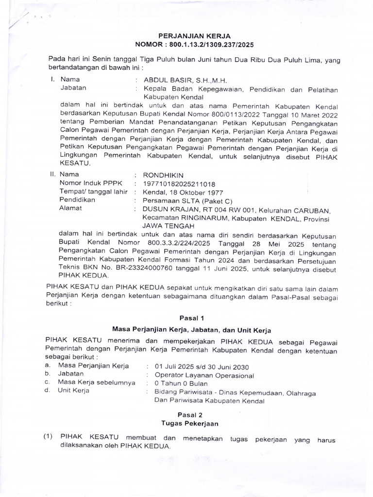 SPK. RONDHIKIN_001 | PDF