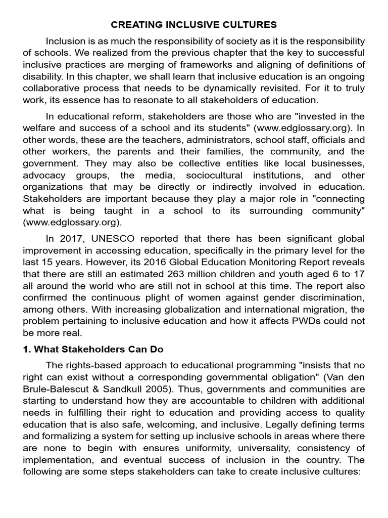 Strategies for Inclusive Education | PDF | Differentiated Instruction ...