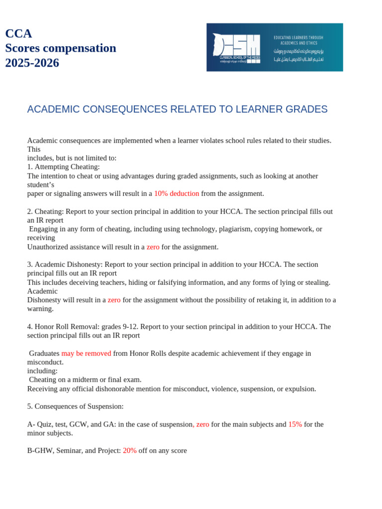 Academic Consequences - F1c8b48a 809c 439c Bb9f 25875a91a3f6 | PDF