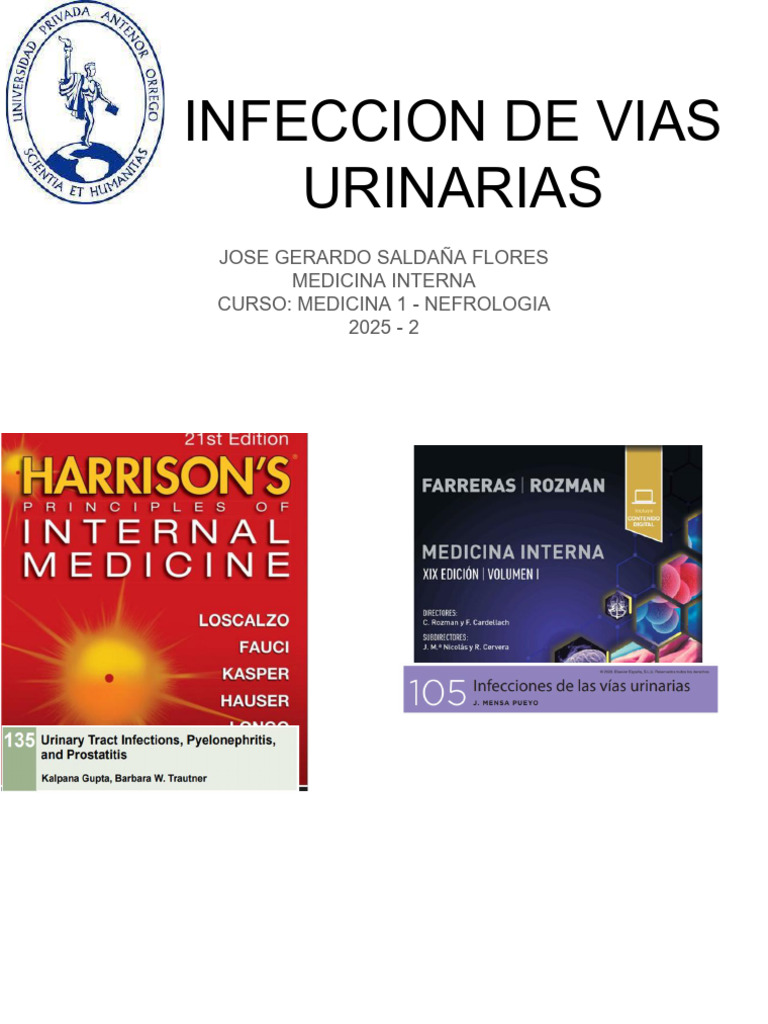 Infeccion de Vias Urinarias | PDF | Urología | Especialidades Medicas