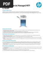 HP Color Laserjet Managed MFP E877Dn Printer Series: Datasheet | PDF ...