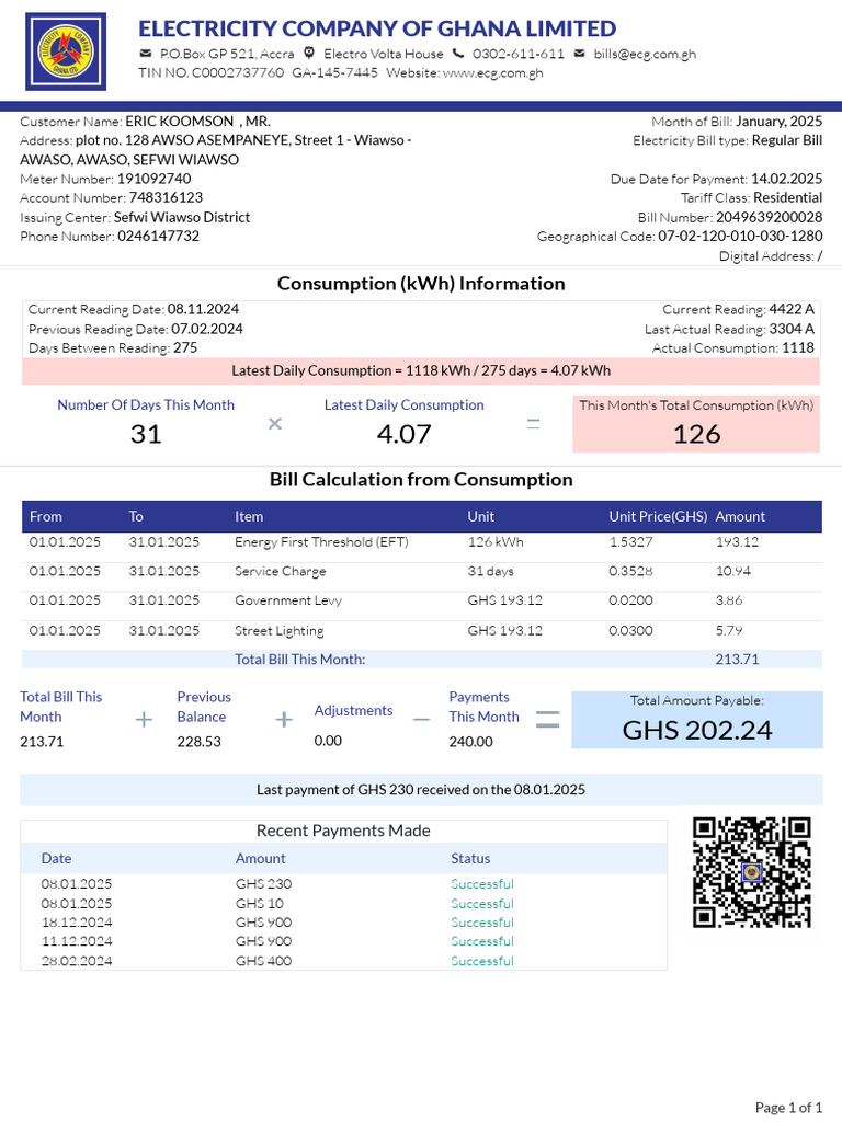 ECG PowerApp Bill 1738935109926 | PDF | Electrical Engineering ...