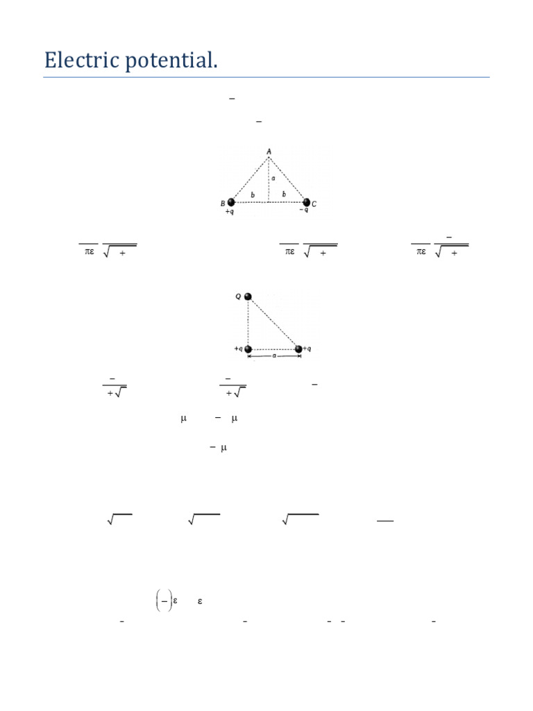 2 Electric Potential Mcqs | PDF | Electronvolt | Electron