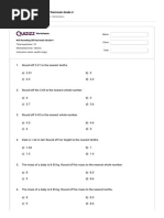 Grade 4 Fractions Assessment Test | PDF