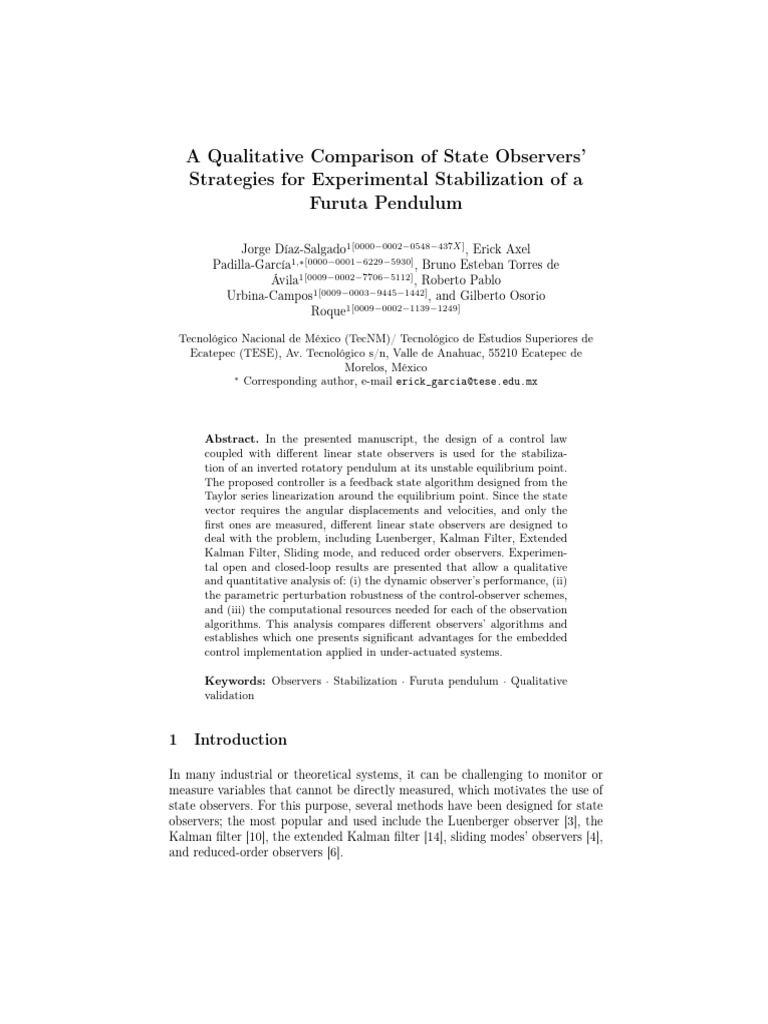 Articulo CLCA 2025 Cancún | PDF | Kalman Filter | Mechanics