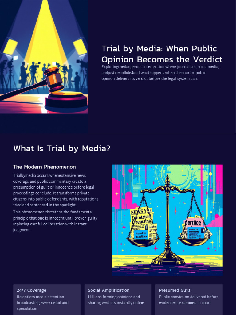 Trial by Media When Public Opinion Becomes The Verdict PDF | PDF ...
