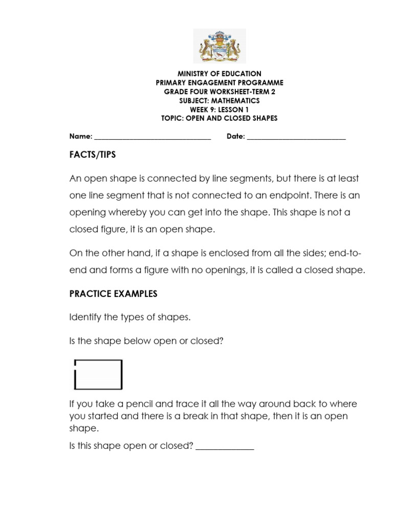 Grade 4 Mathematics Weeks 9-12 Worksheets - Term 2 | PDF | Rectangle ...