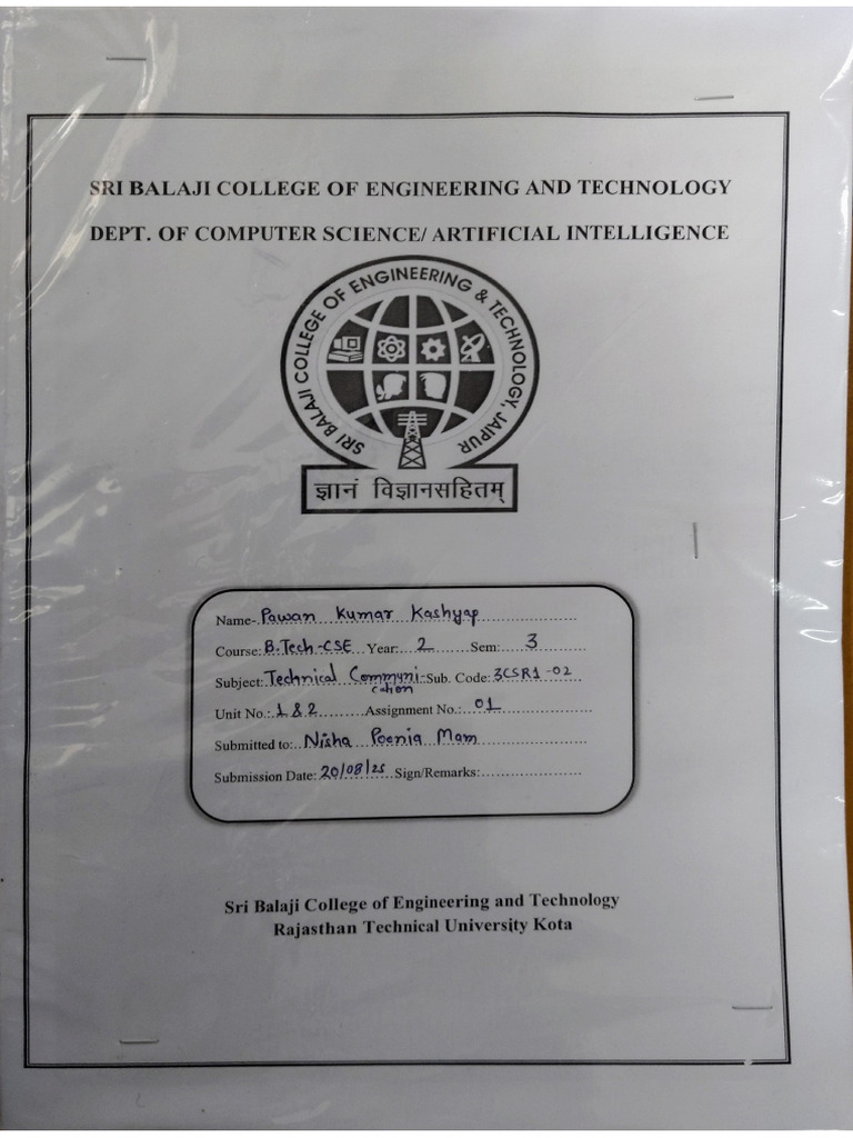 Pawan TC Ass.1 | PDF