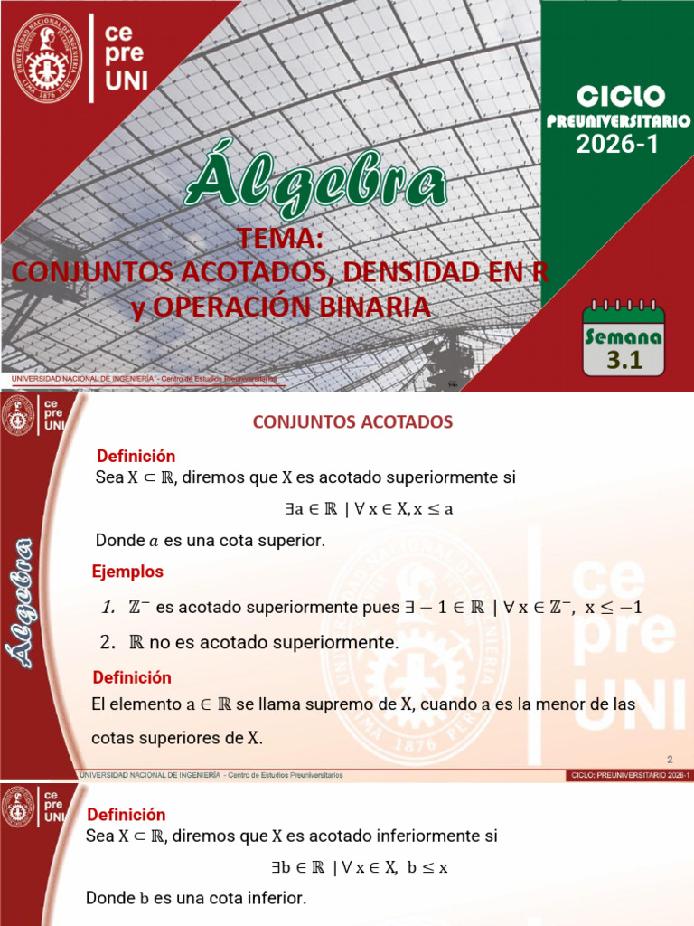 Clase 3-1 Conjuntos III - Operación Binaria | PDF | Matemáticas ...