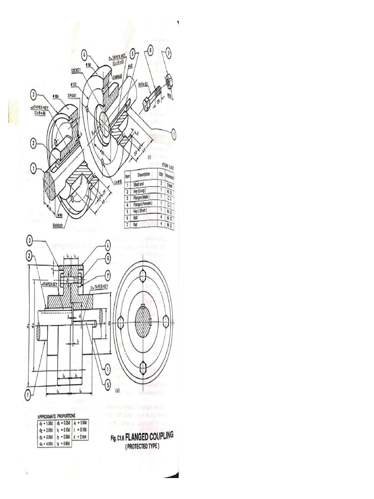 4 Protected Type Flanged Coupling | PDF