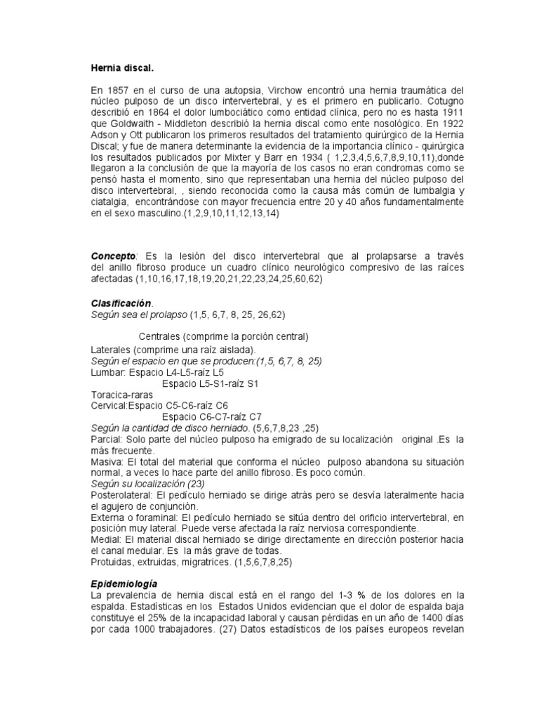 Hernia Discal | PDF | Ciencias sociales