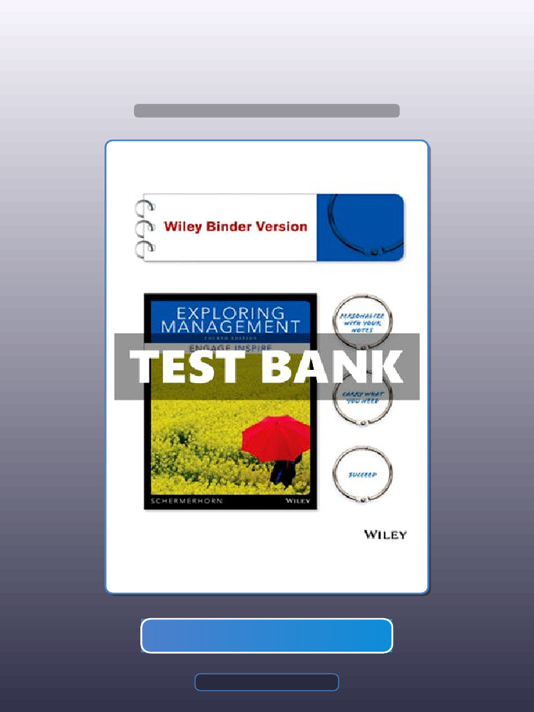 Ultimate Bundle Exploring Management 4th Edition Schermerhorn eBook and ...